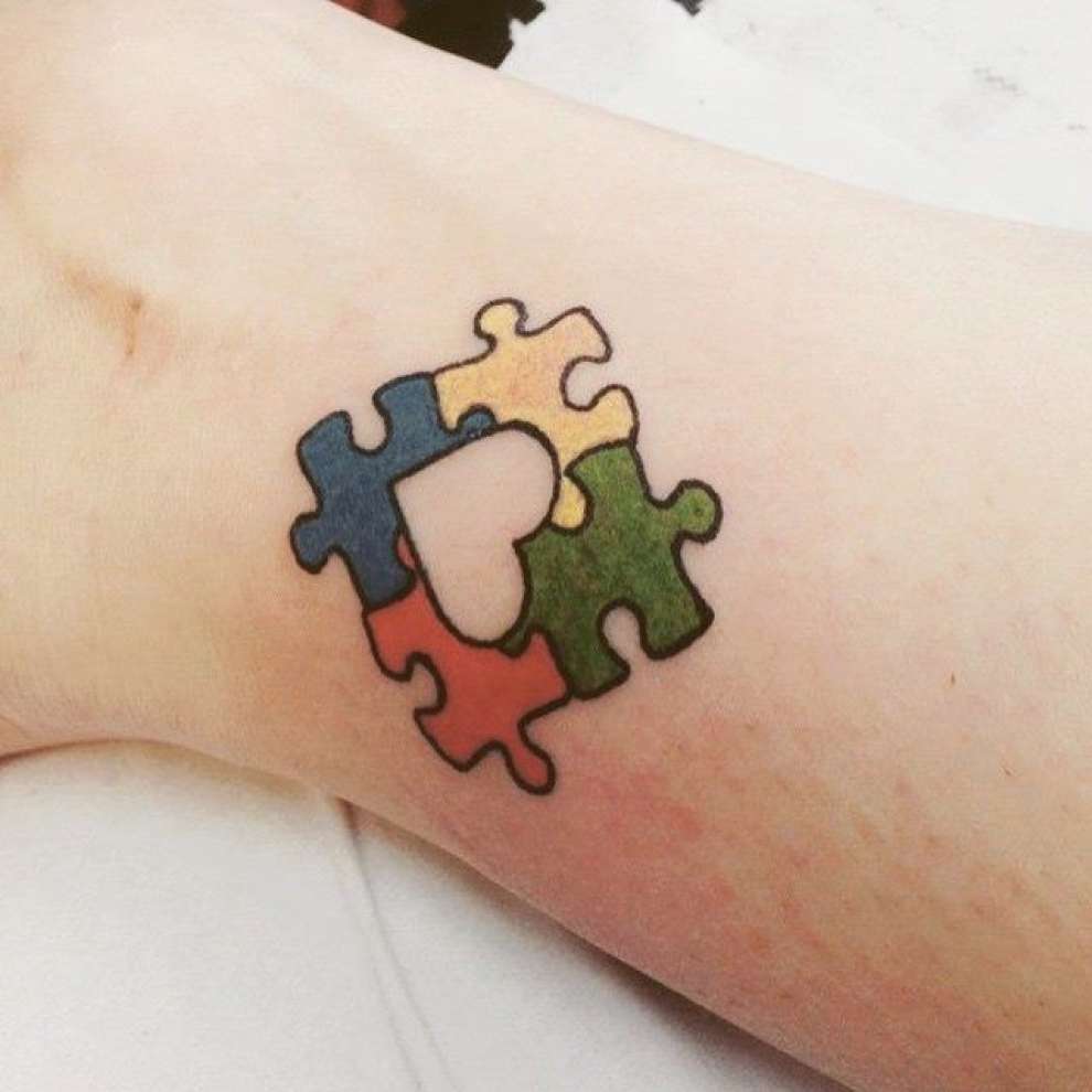 Tattoo For The Autism Help The People With Autism By Getting A Puzzle Tattoo 