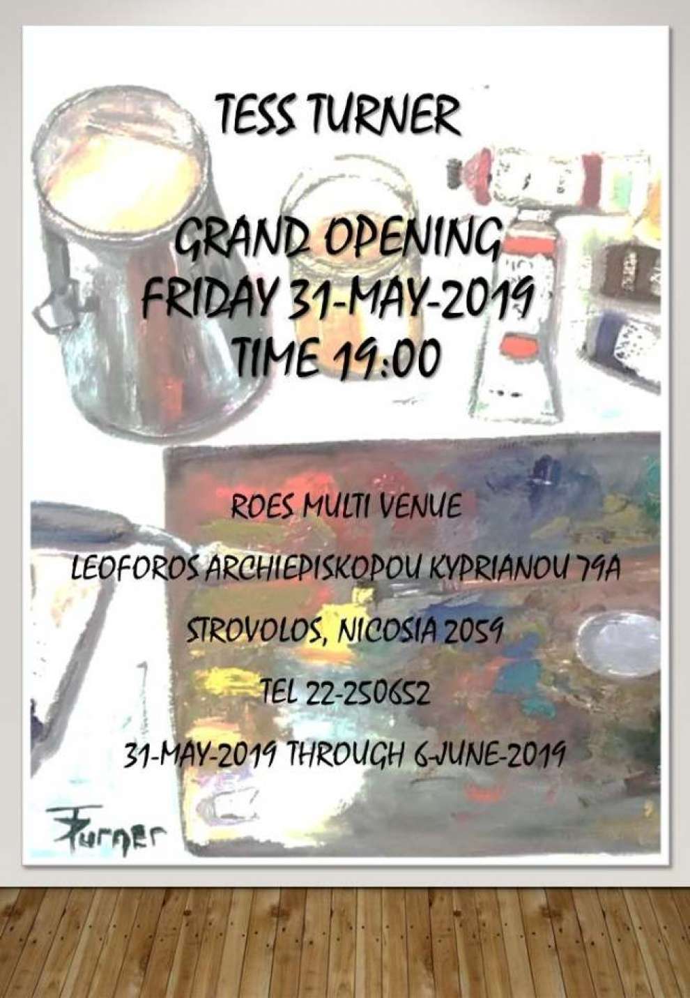 Έκθεση Ζωγραφικής @Πολυχώρος Λόγου και Τέχνης ΡΟΕΣ - TESS TURNER
